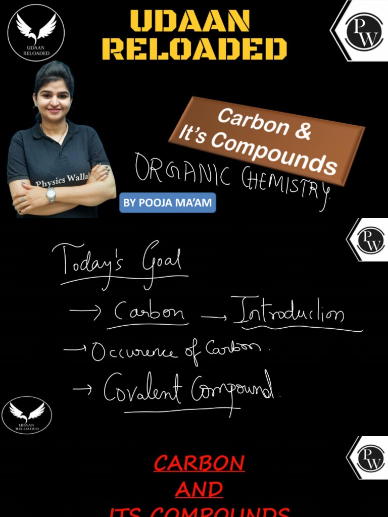 Carbon and Its Compound 01 - Classnotes | PDF