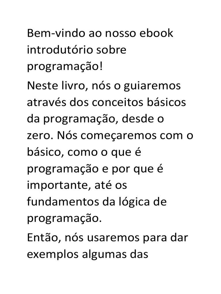 Fundamentos Da Programacao - Agora Voce Aprende | PDF | Linguagem de ...