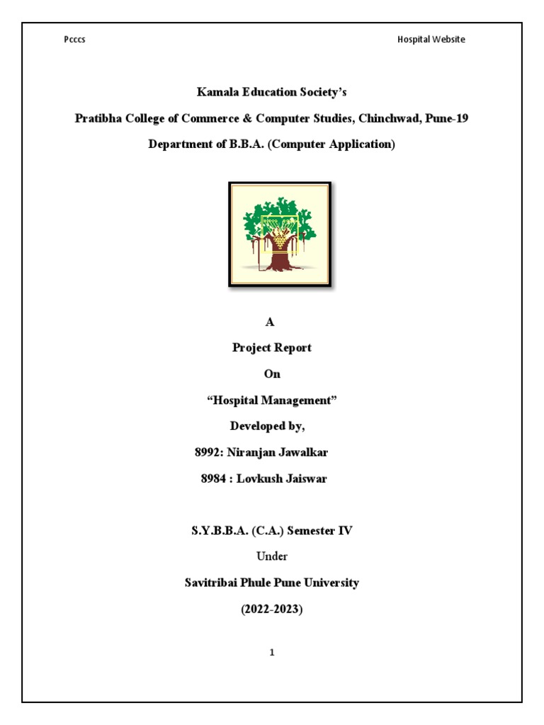 Hospital Website Documentation | PDF | Health Administration | Health Care