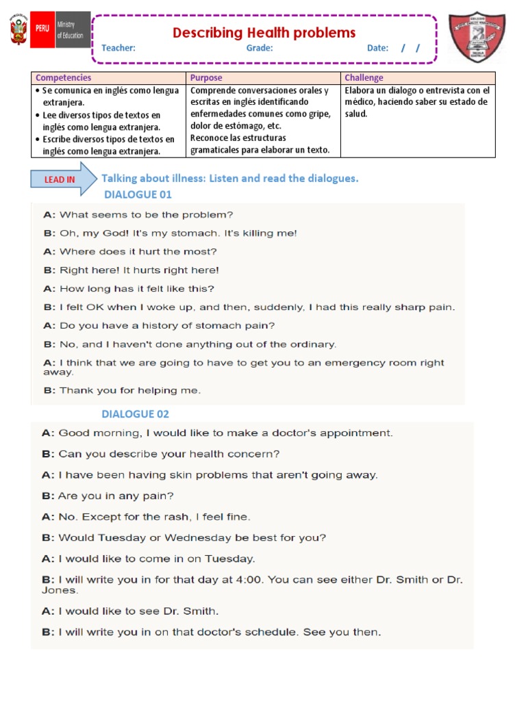 Describing Health Problems | PDF