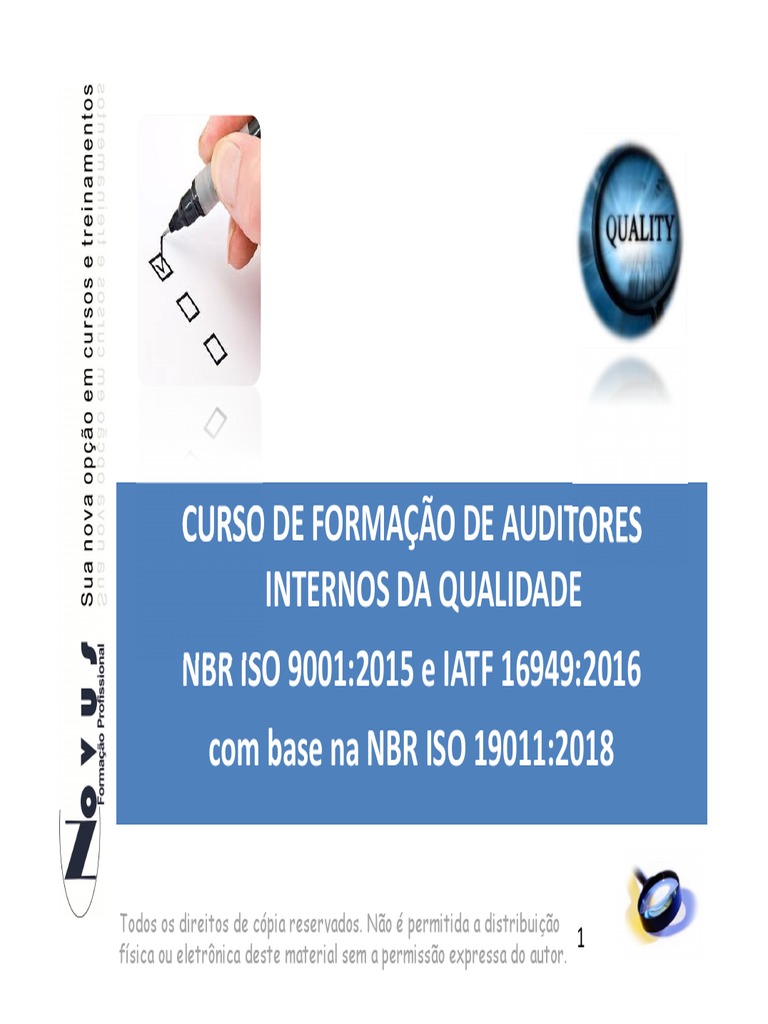 Formacao de Auditores Iso 9001 Introducao | PDF Formacao de Auditores Iso 9001 Introducao | PDF