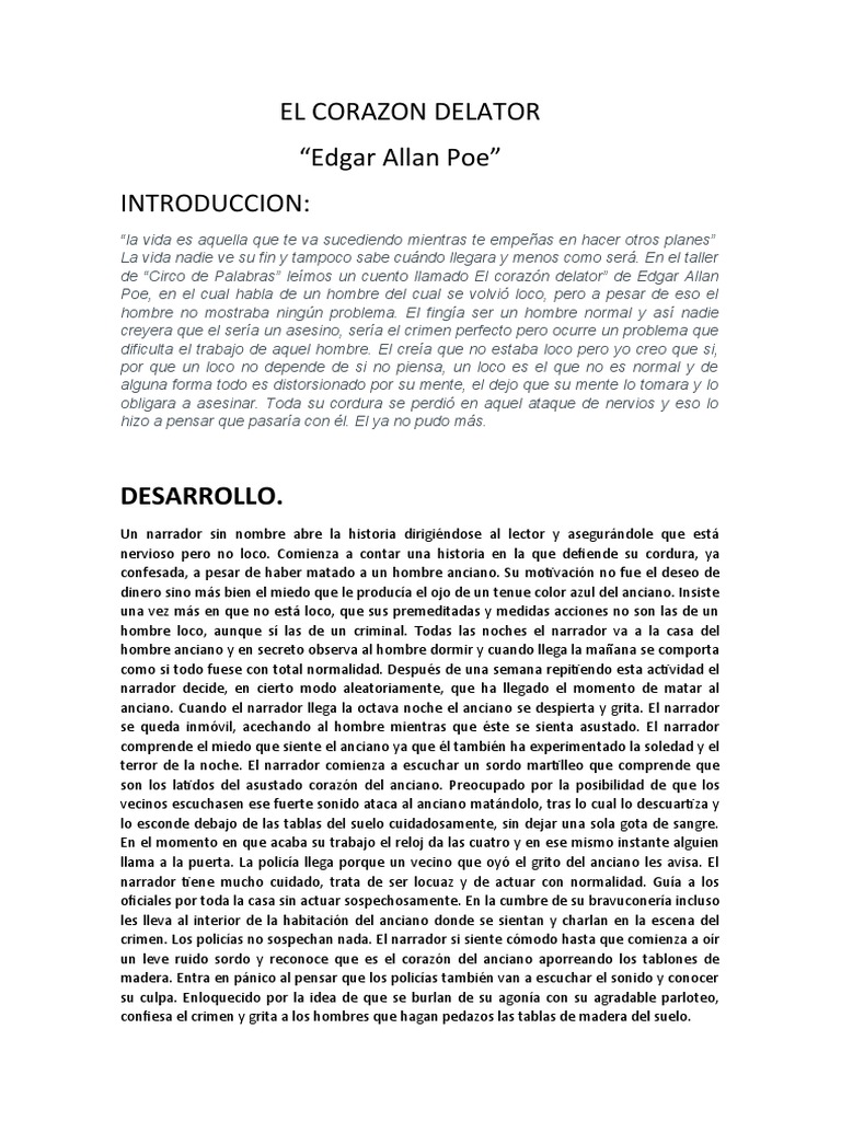 El Corazon Delator | PDF