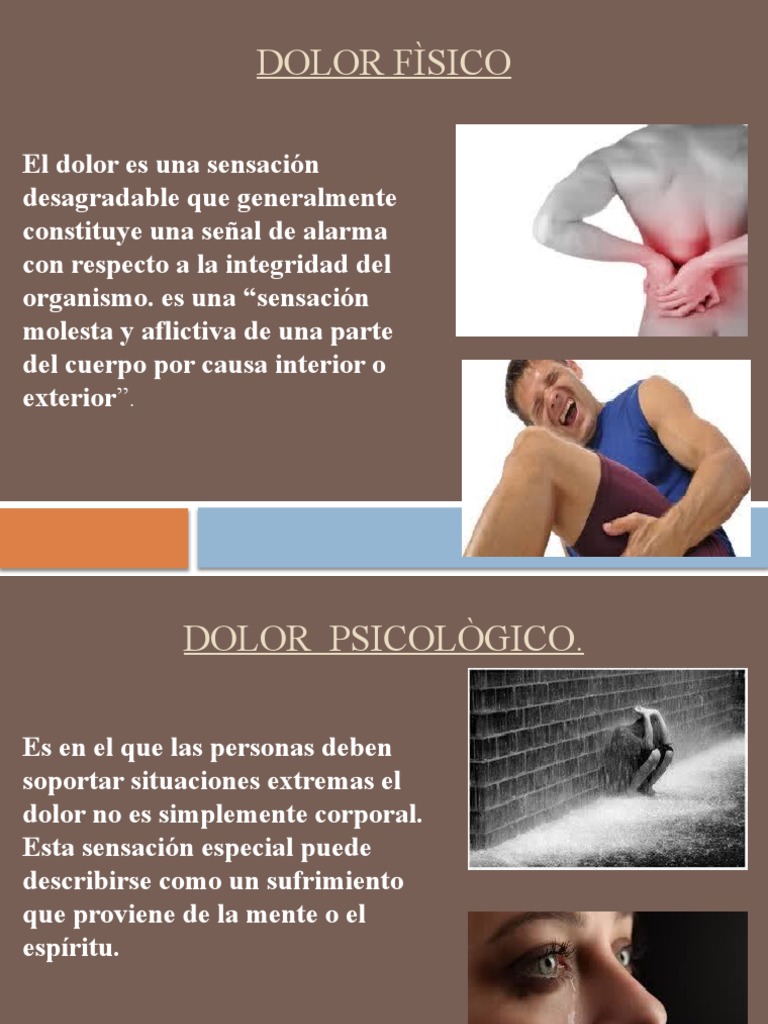 Diapositivas El Dolor | PDF | Dolor | Especialidades Medicas