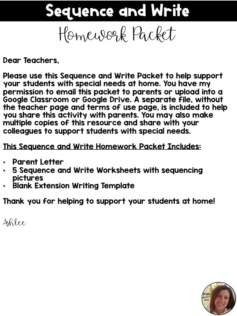 PDF Sequence and Write FREEBIE | PDF