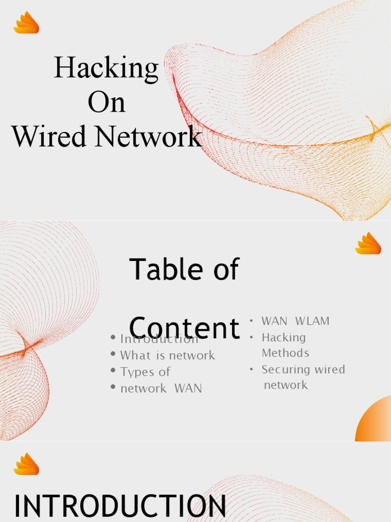 Hacking On Wired Network | PDF | Computer Network | Wireless Lan
