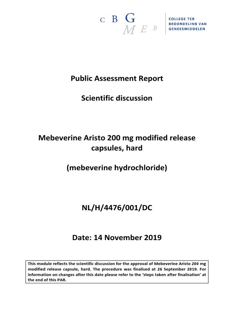 Public Assessment Report Scientific Discussion | PDF | Coefficient Of ...