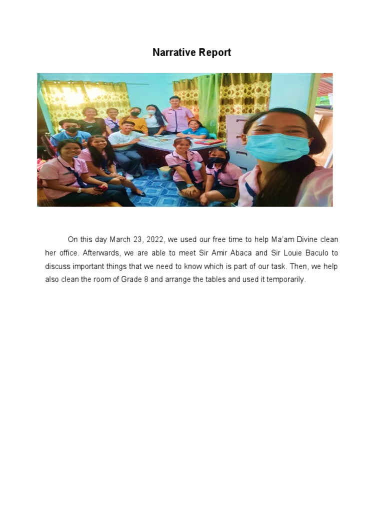 Narrative Report | PDF