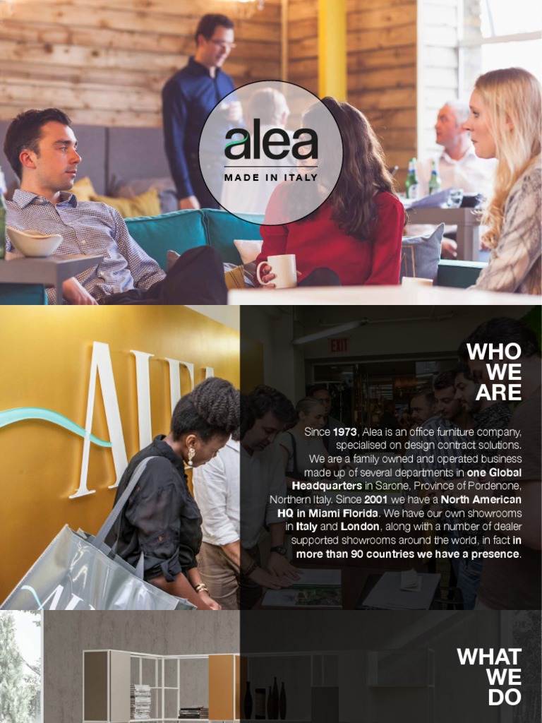 Alea: Italian Office Furniture Solutions | PDF | Packaging And Labeling ...