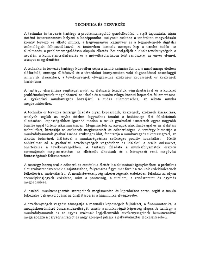 Technika Es Tervezes | PDF