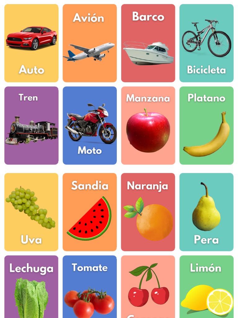 Copia De Aprende Los Animales Fotos Tarjetas Láminas Pdf