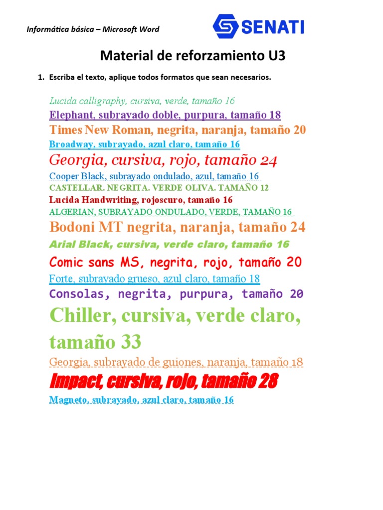 SINU-151 Unidad03 Material Reforzamiento | PDF