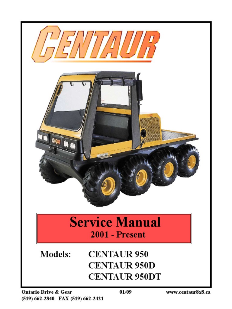 671-101 Centaur Service Manual 11-09 Screen Version | PDF