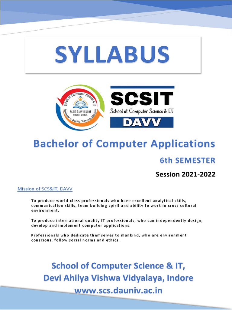 BCA 6th Semester 2021 2022 | PDF | World Wide Web | Internet & Web