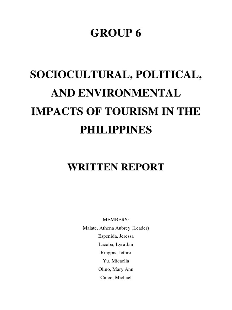 Impacts Of Tourism Pdf Tourism Infrastructure