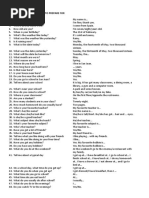 LIST OF QUESTIONS FOR FLYERS SPEAKING TEST | PDF