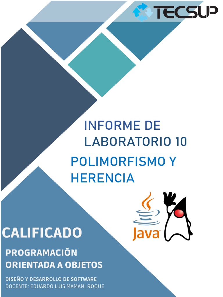 POO Laboratorio 10 MAMANI - MAMANI.renzo - Junior | Descargar gratis PDF | Herencia ...