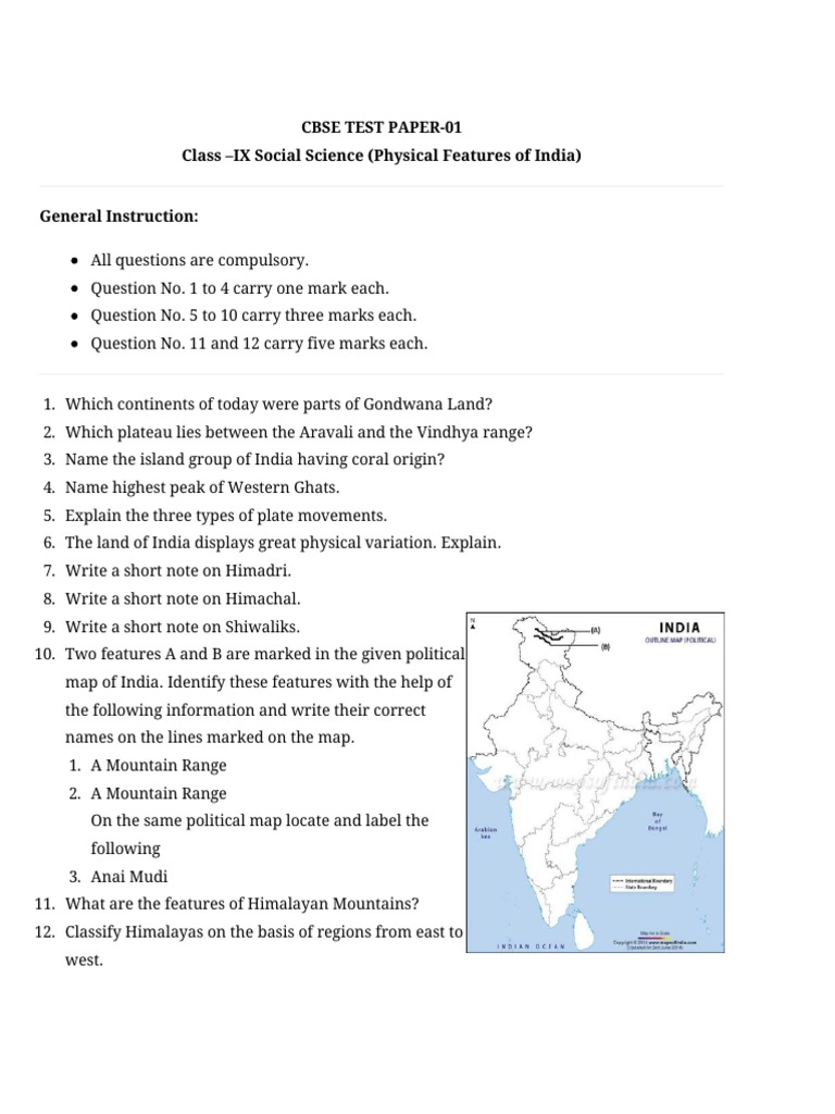 Physical Features | PDF | Himalayas | Earth Sciences