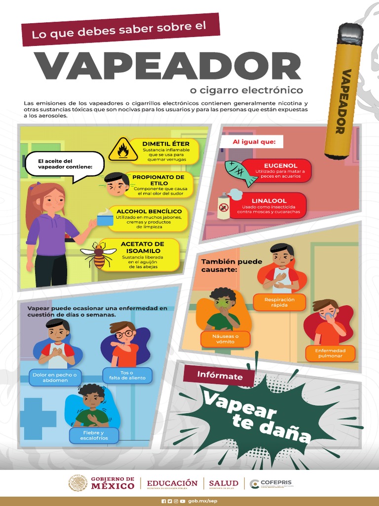 INFOGRAFIA 3 - LOS RIESGOS DE LOS VAPEADORES Comprimido | PDF