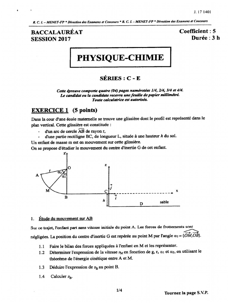 Bac C Physique 2017 | PDF