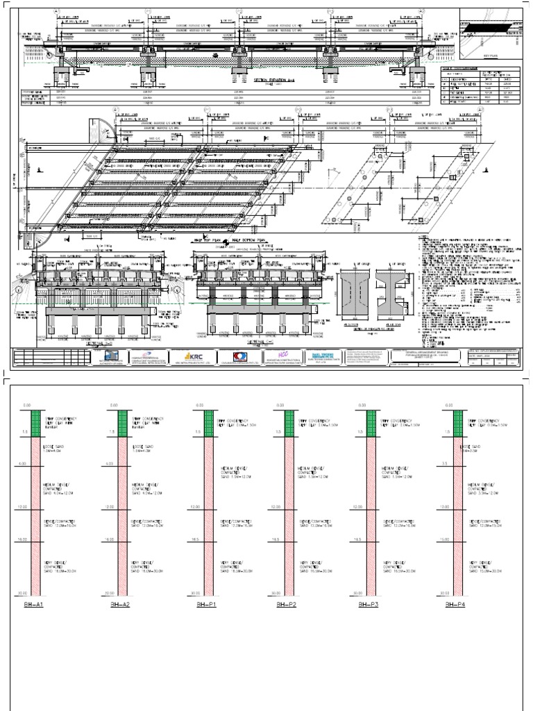 Dimension and Reinforcement Drawing of MJB 118+215 | PDF | Transport ...