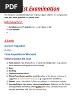 Physiotherapy Hand Test Guide | PDF | Hand | Thumb
