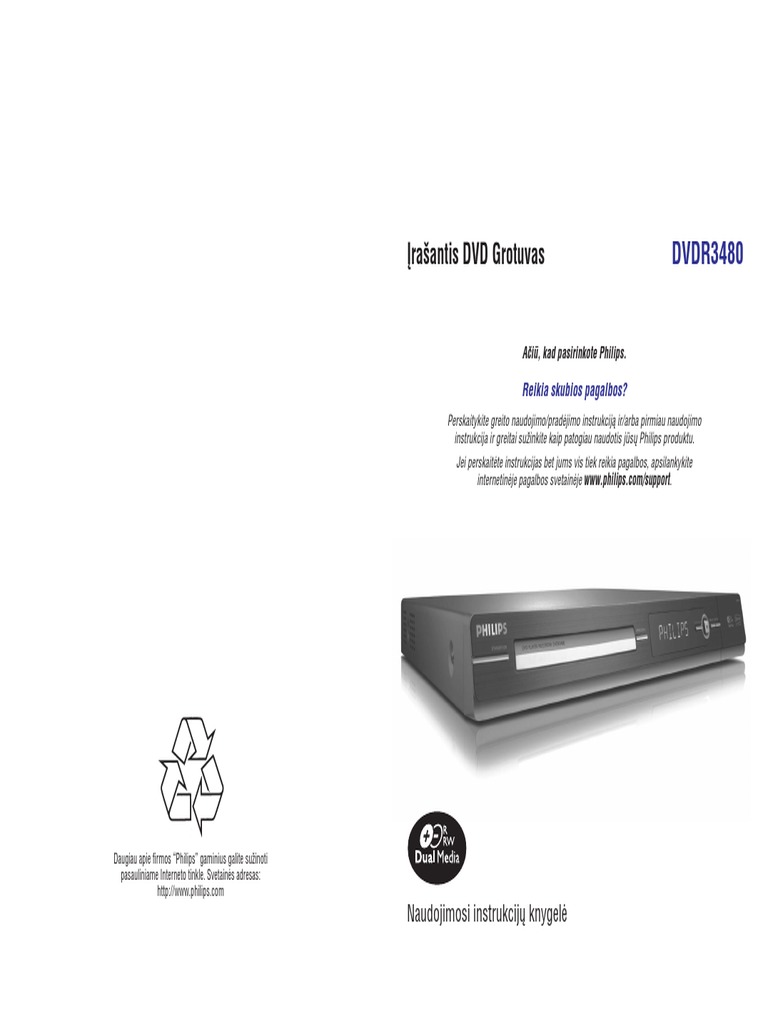 Dvdr3480 58 Dfu Lit | PDF