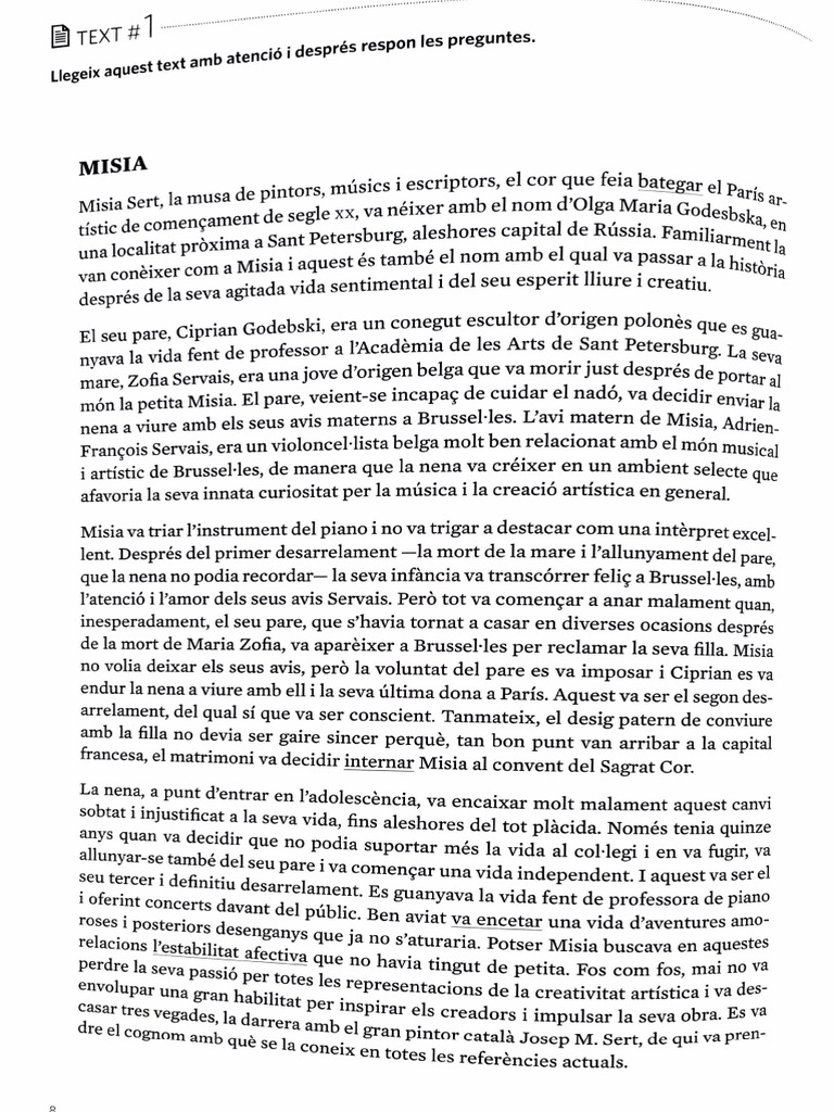 Text 2 Misia | PDF