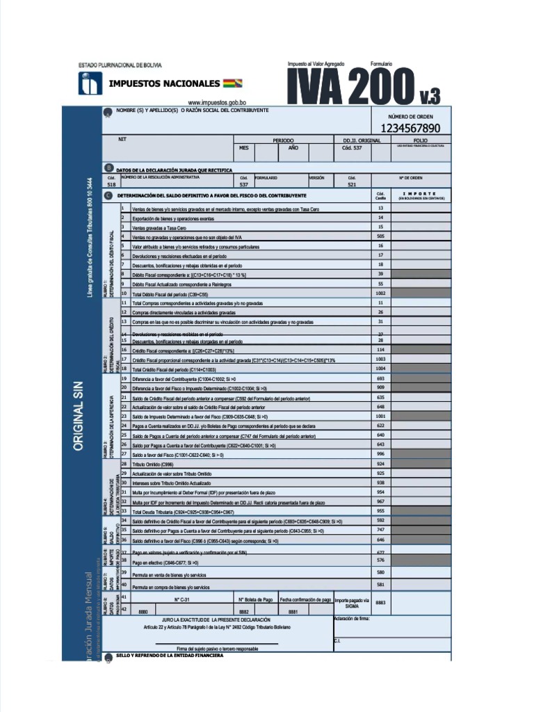 Form 200 Iva | PDF