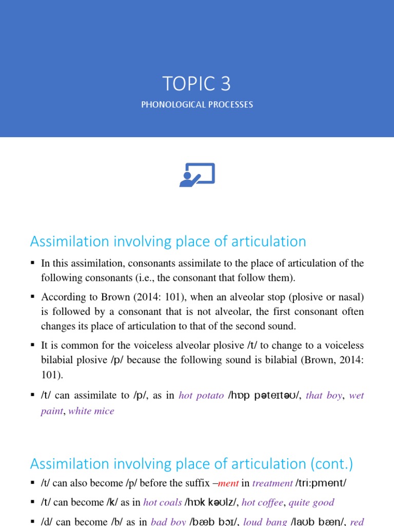9 Place Assimilation & Types of Assimilation | PDF | Linguistic ...