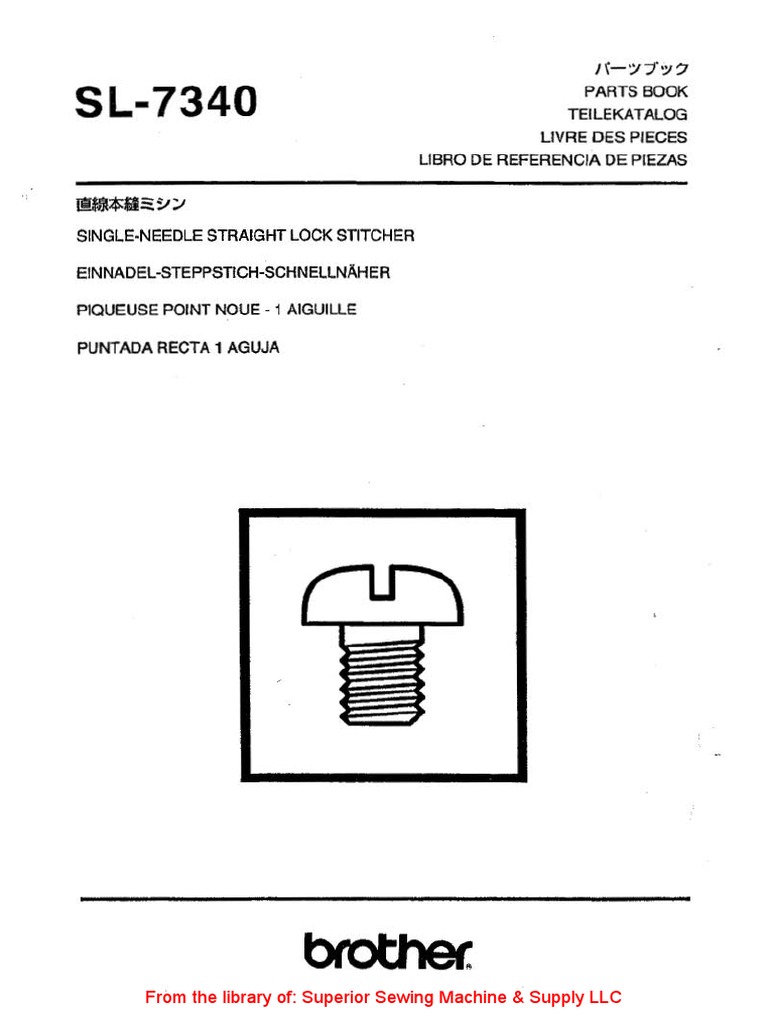Brother SL 7340 | PDF
