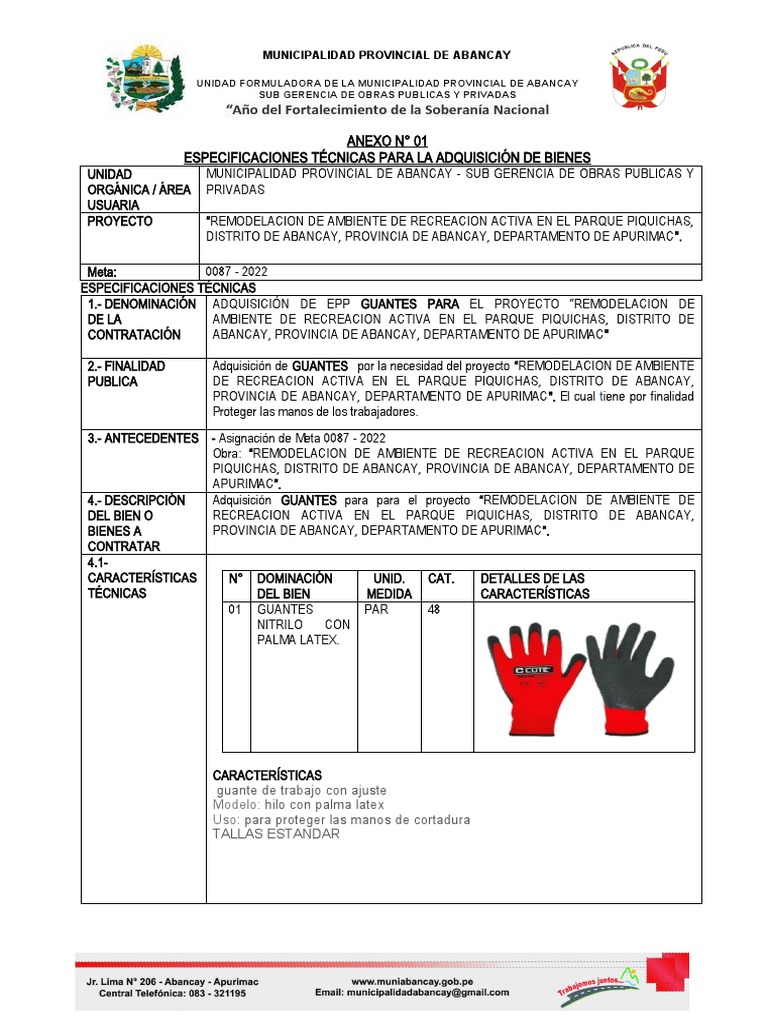 E.T. Epp Guantes | PDF