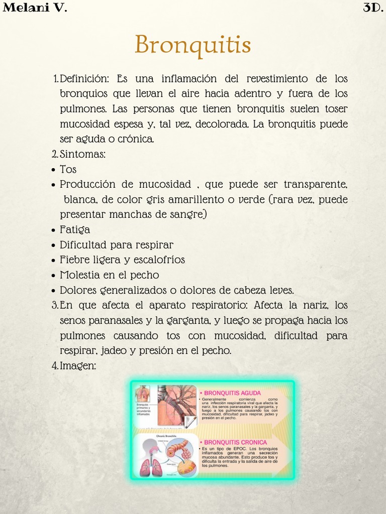 Bronquitis | PDF