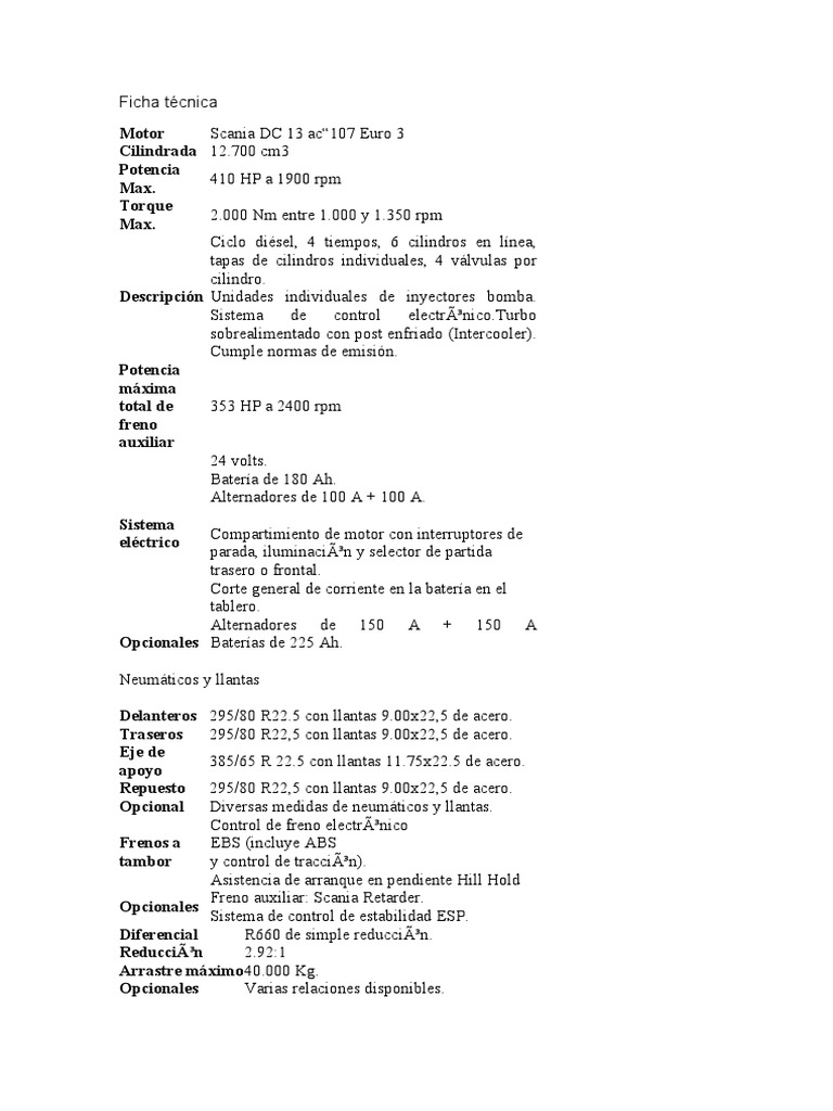 Fichas Tecnicas | PDF | Embrague | Vehículos