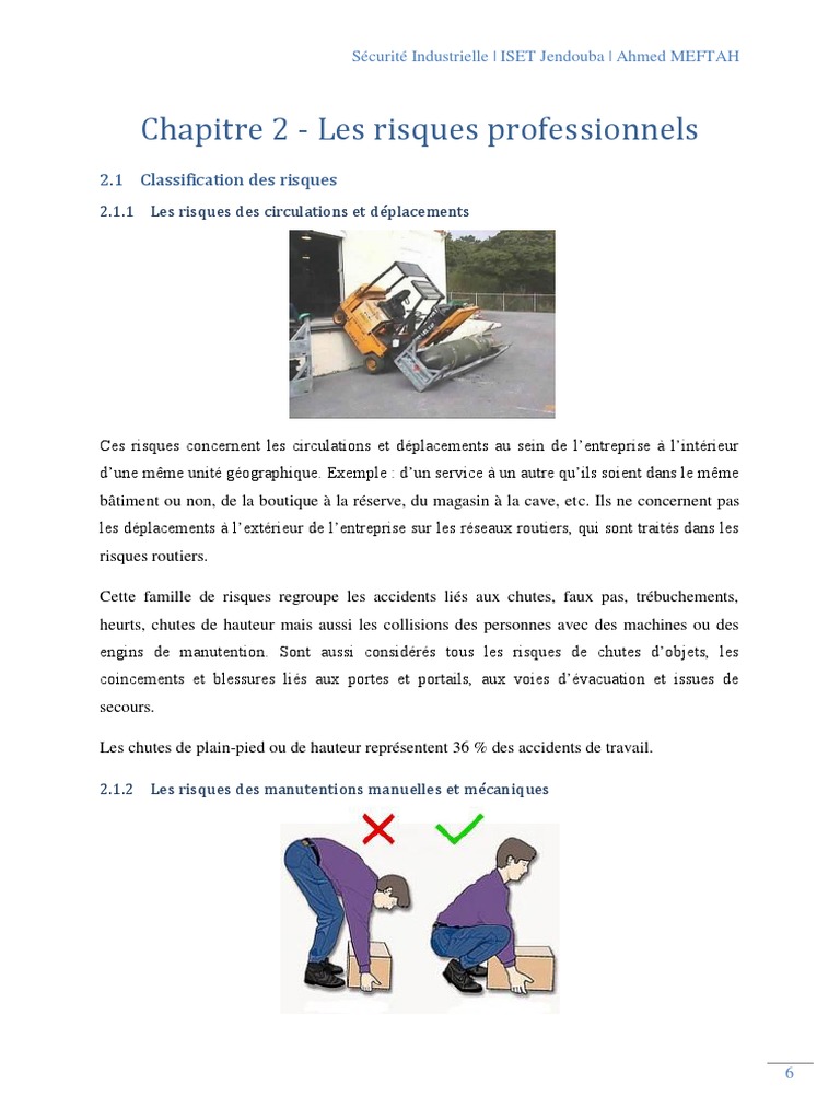Classification des Risques Professionnels | PDF