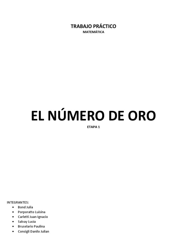 TP Matematica-Etapa 1 | PDF | Matemáticas