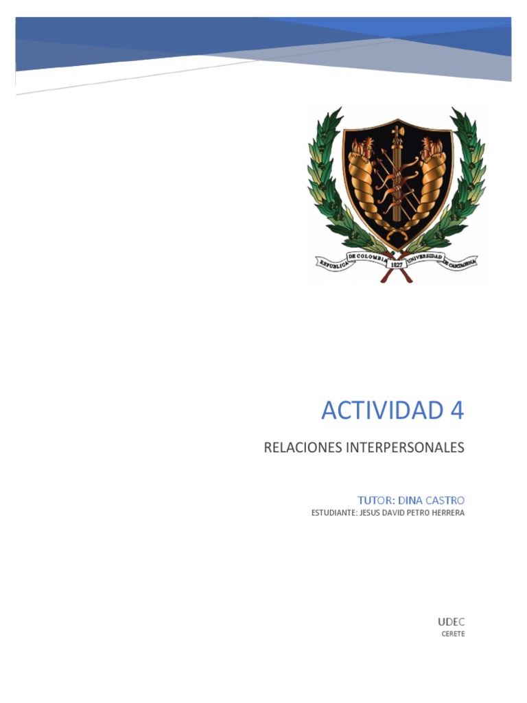 Actividad De Aprendizaje 4 Pdf
