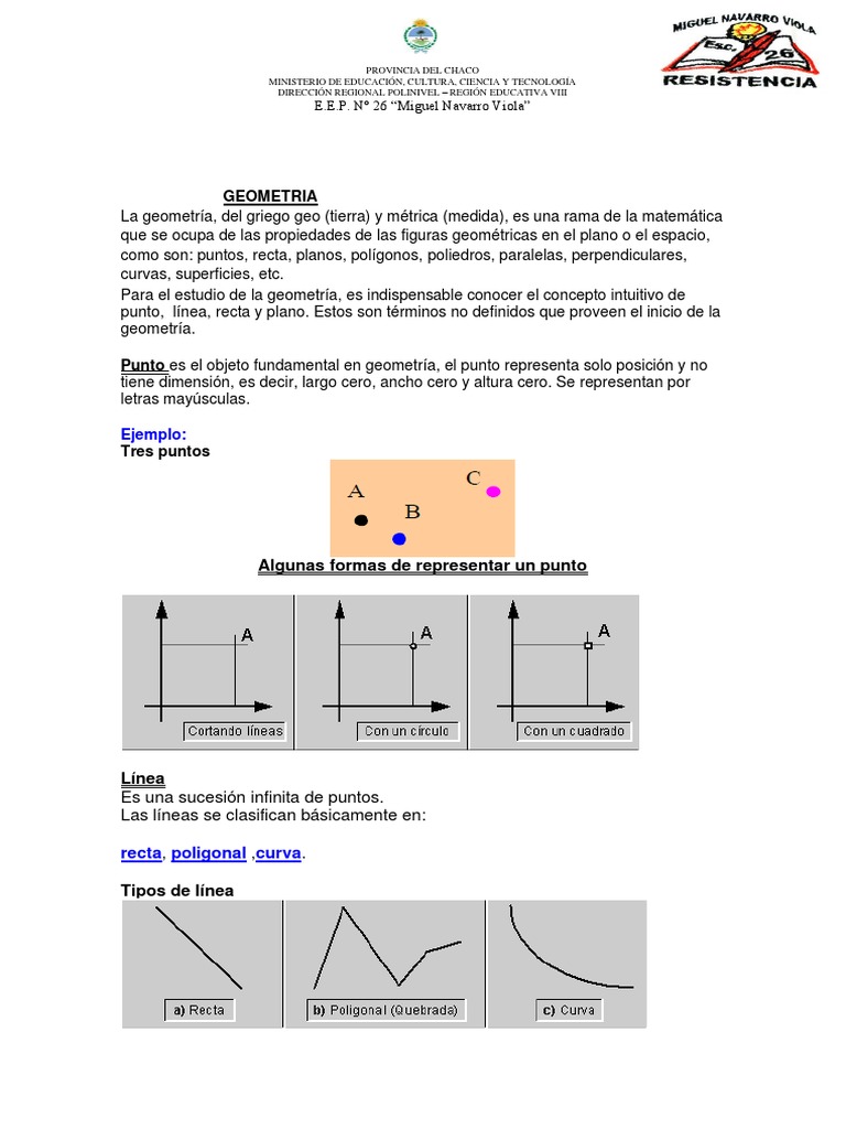 Geometría Conceptos Basicos | PDF | Geometría | Longitud