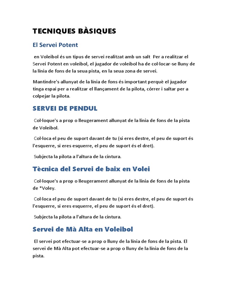 Tecniques Bàsiques | PDF