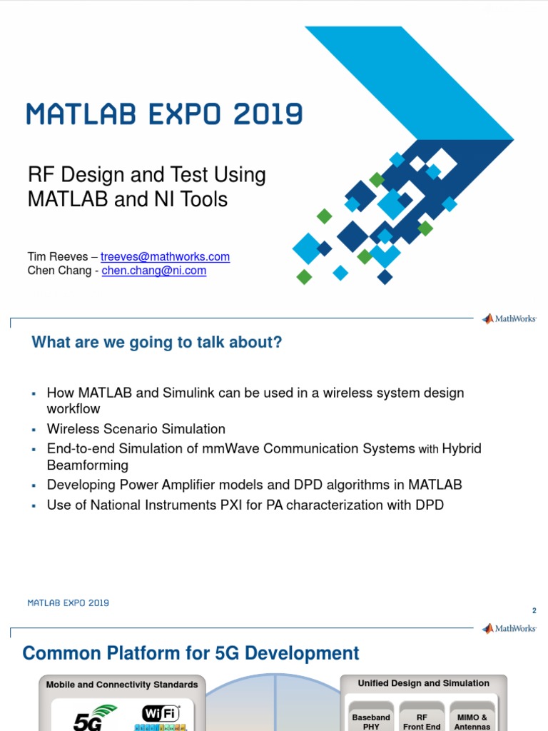 RF Design and Test Using Matlab and Ni Tools | PDF