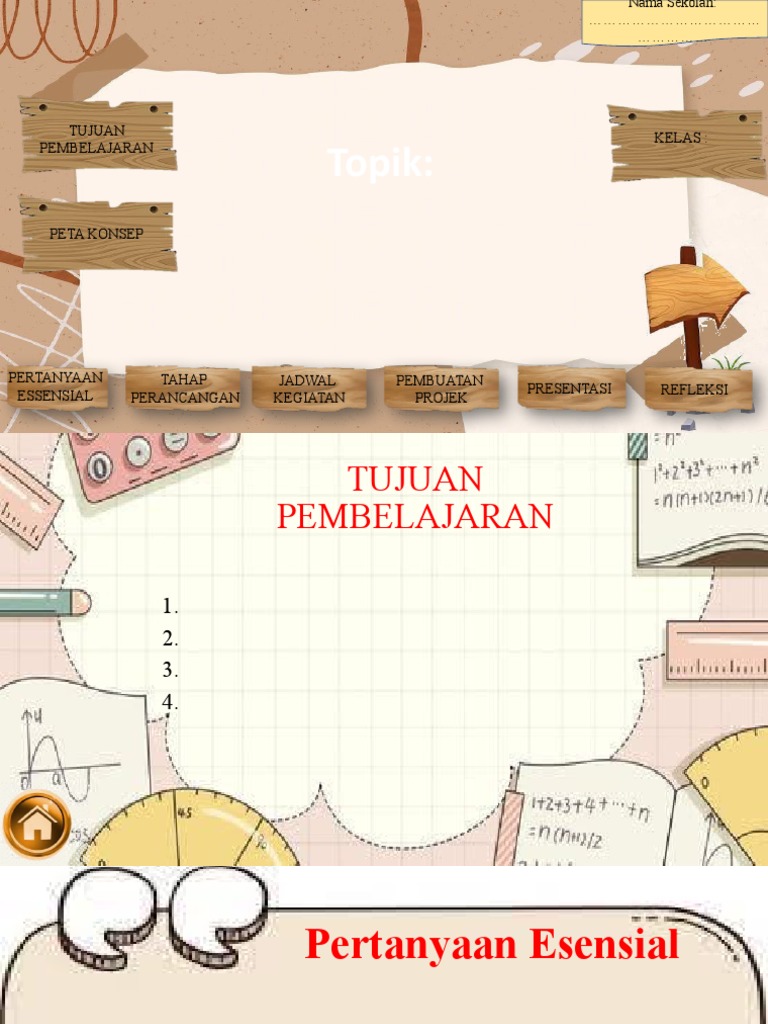 Template PPT Rancangan PJBL | PDF