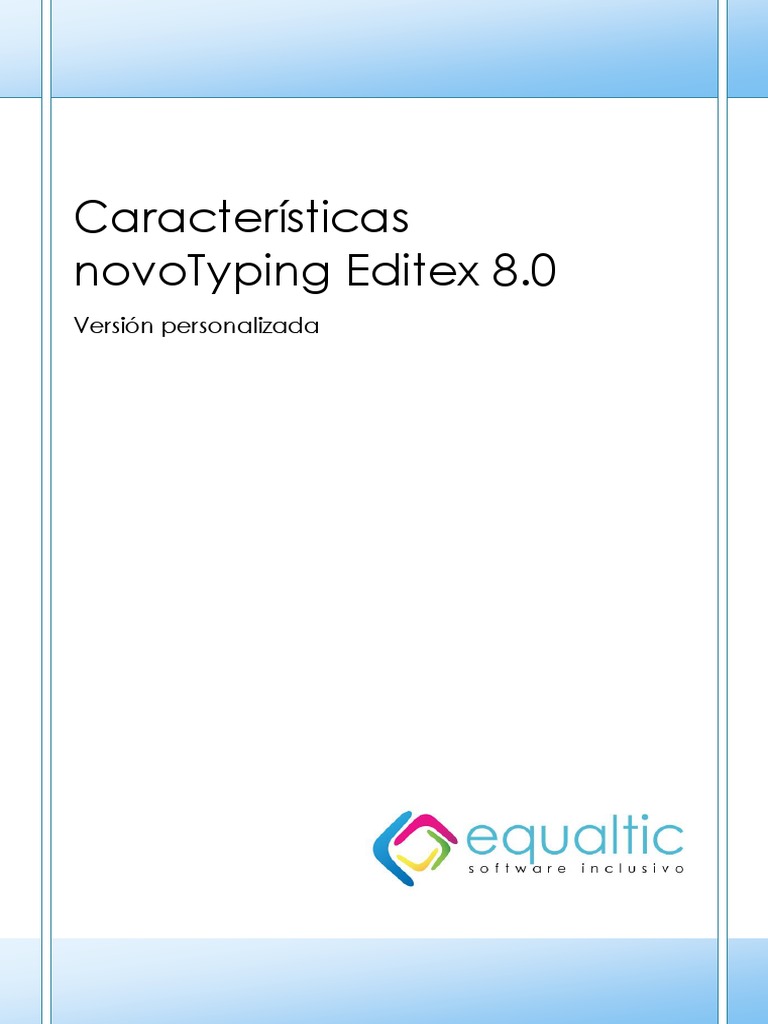 Caracteristicas Novotyping Editex | PDF
