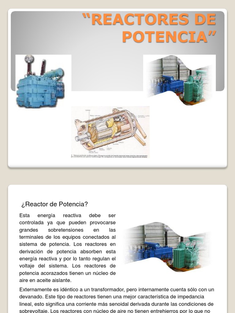 Reactores de Potencia | PDF | Energia electrica | Transformador