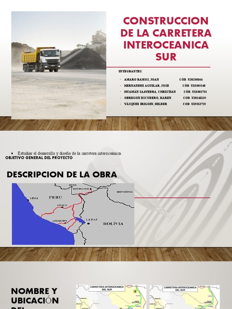 Construcción de la Carretera Interoceánica Sur | PDF | Viajes y turismo