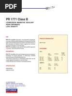 Technical Data: PR-1782 Class B Low Density Sealant | PDF | Legal ...
