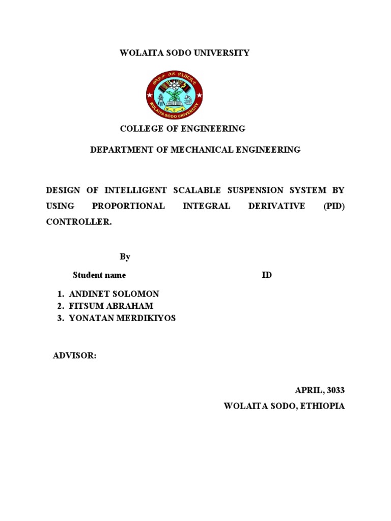 Fitsum Proposal | PDF | Control Theory | Mathematical Optimization
