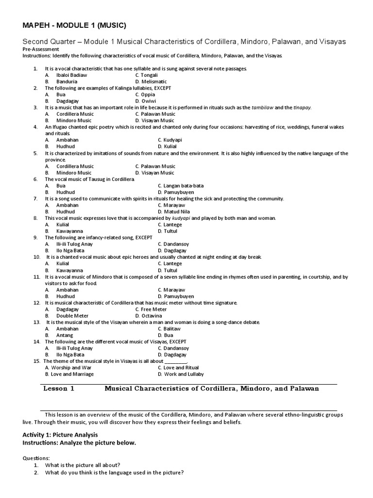 2nd MAPEH MODULE7 | PDF