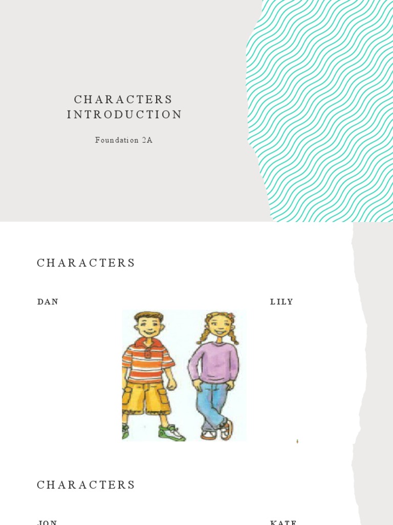 Characters Introduction | PDF