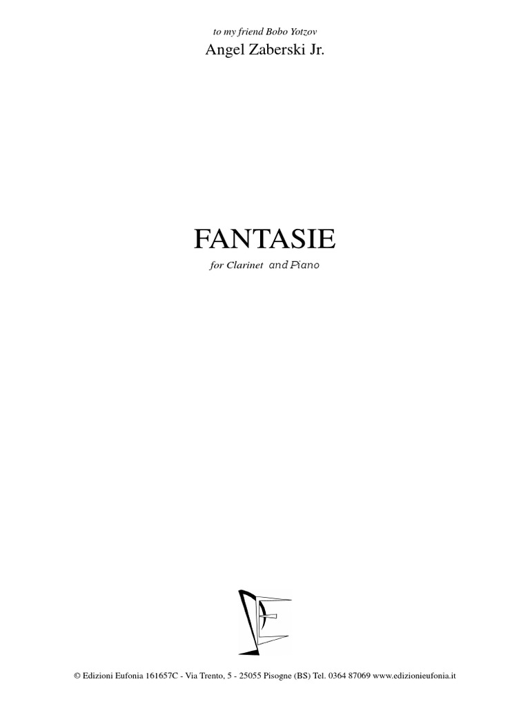 Angel Zaberski Fantasie | PDF