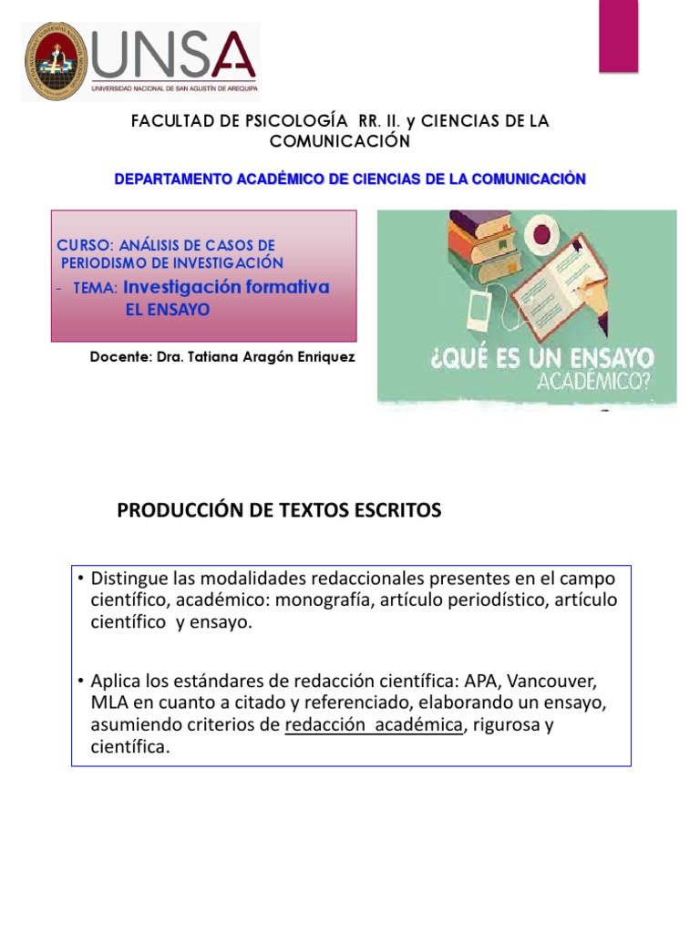 Guía para Ensayos Académicos Efectivos | PDF | Ensayos