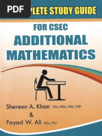Additional Mathematics A Complete Course For CSEC | PDF